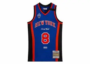 Kith Mitchell & Ness Latrell Sprewell Knicks Jersey - Knicks Blue